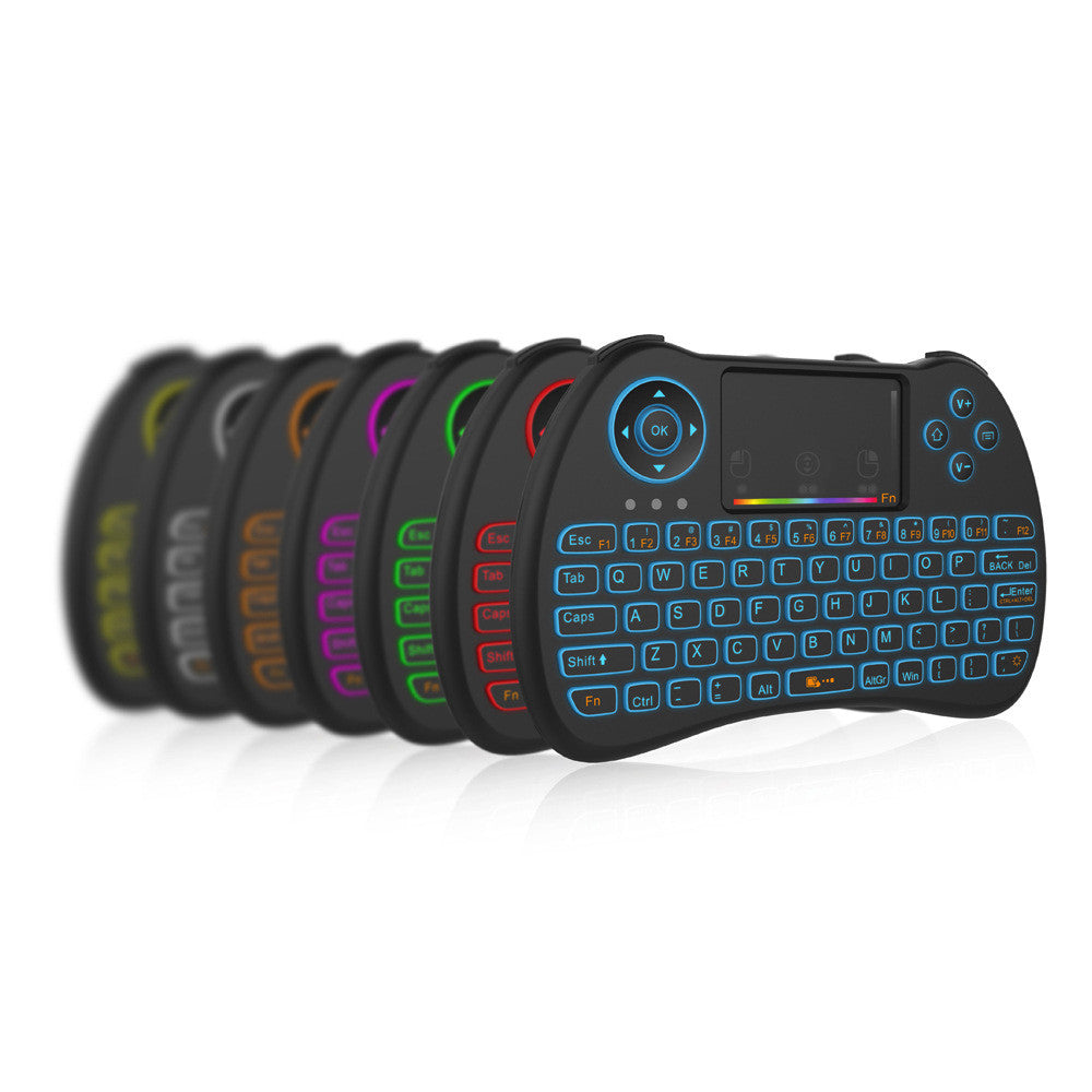 H9 Wireless Backlit Colorful Touch Remote Control Keyboard – Arcade ...