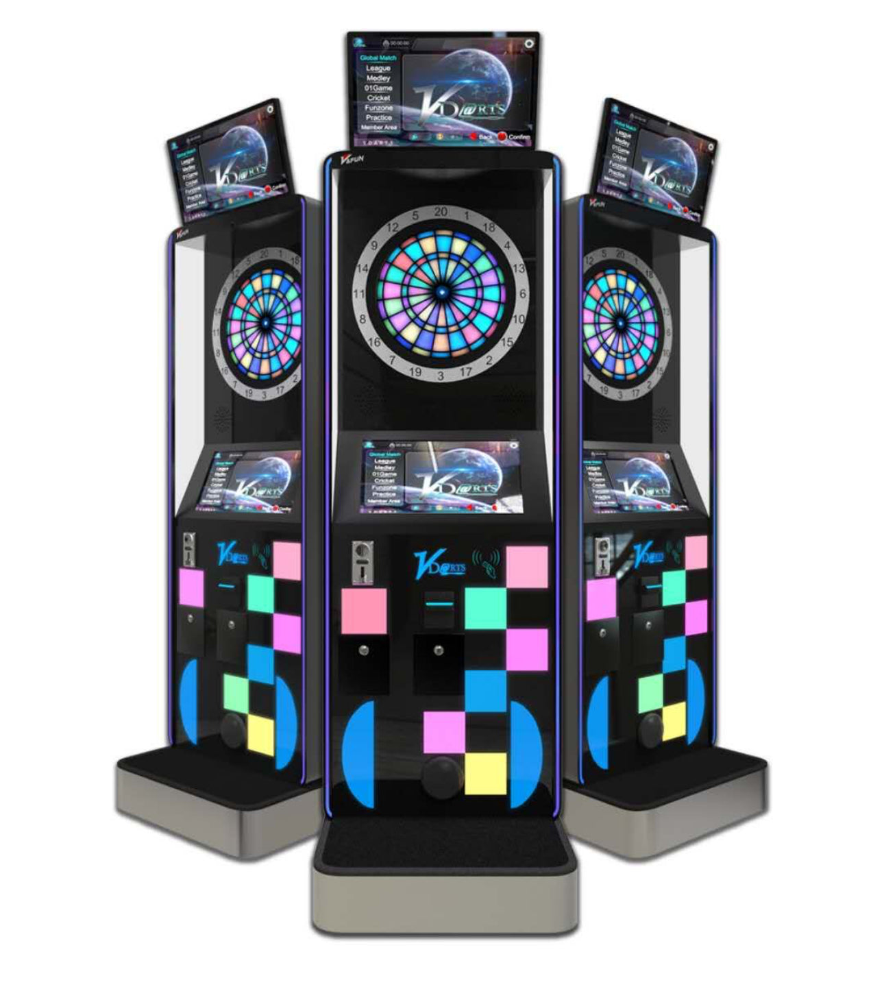 VDarts 3L Commercial Electronic Darts Full Cabinet Dartboard – Arcade ...