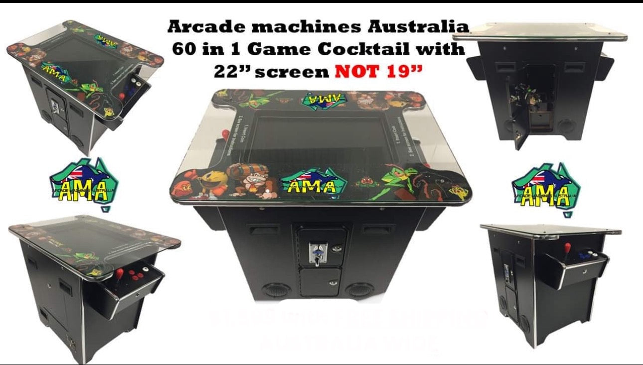 60 in 1 Cocktail Arcade Machine – Arcade Machines Australia