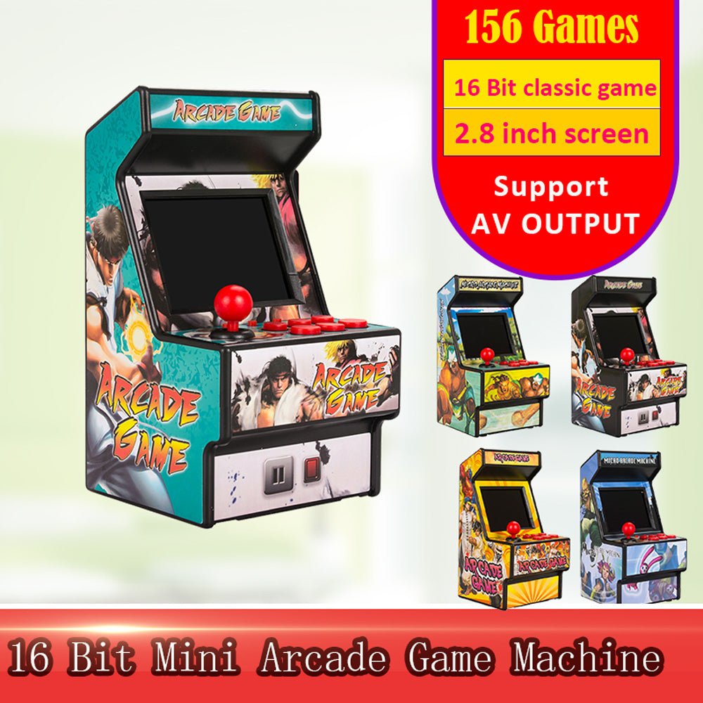 Mini 156 Arcade 16-bit Retro Handheld Game Console Nostalgic Children ...