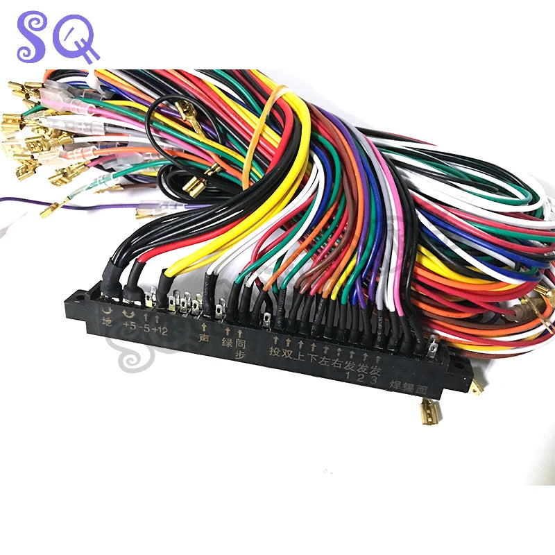 Arcade JAMMA 56 Pin Interface 4.8mm Cabinet Assembly Wire Wiring Harne ...