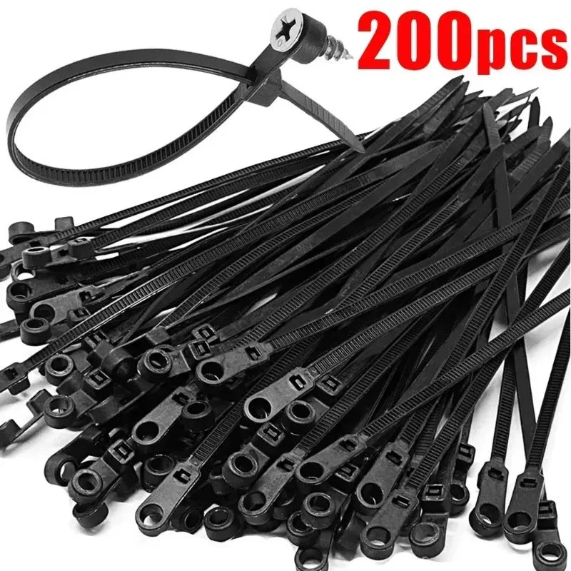 New Screw Hole Nylon Cable Ties Multipurpose Heavy Duty Adjustable Sel – Arcade Machines Australia