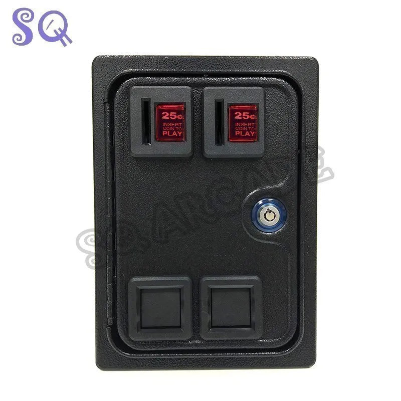 Arcade Double Token 25 Cent Coin Door Pinball Coin Acceptor With Switc ...