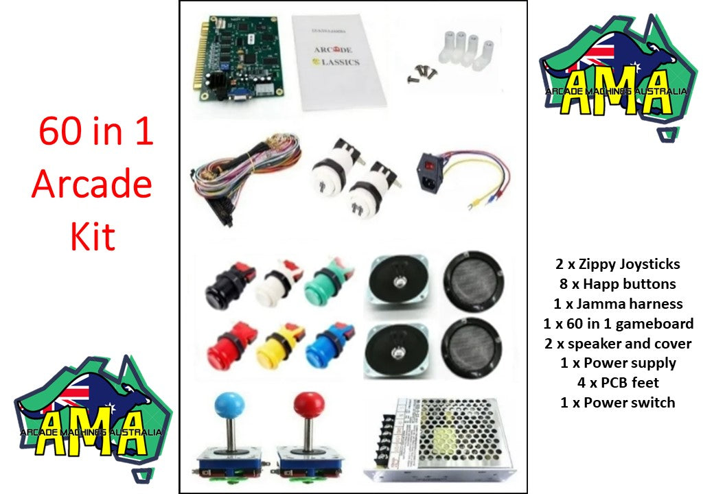 60 in 1 Arcade Kit – Arcade Machines Australia