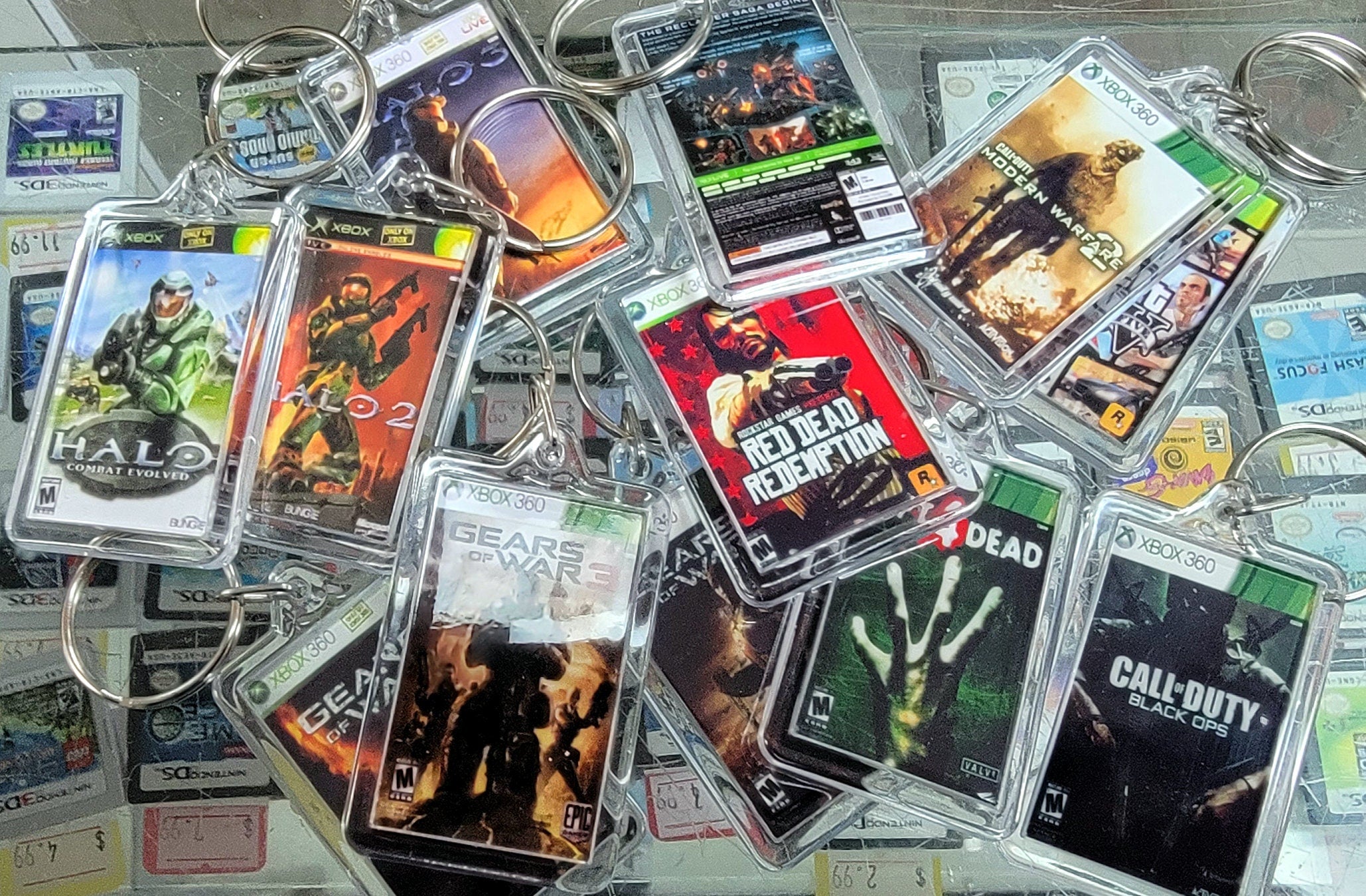 Xbox 360 Game Keychain (2- Sided Front and Back) – Arcade Machines ...
